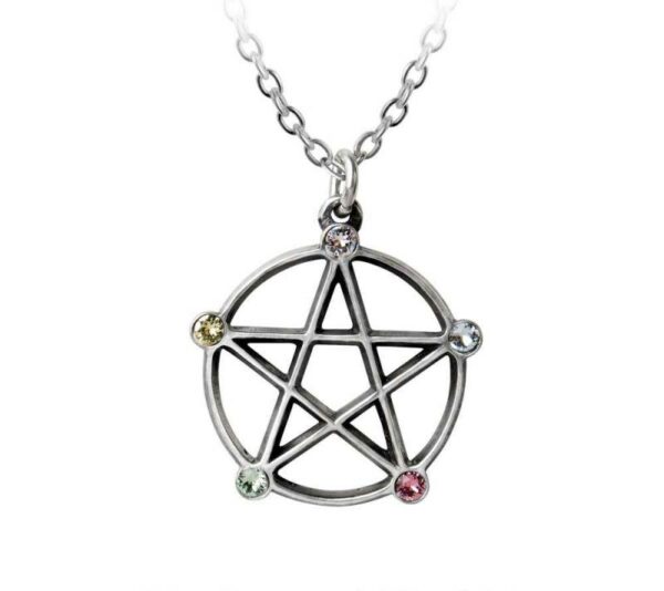 Collar pentagrama brillantes color - Soul Barcelona